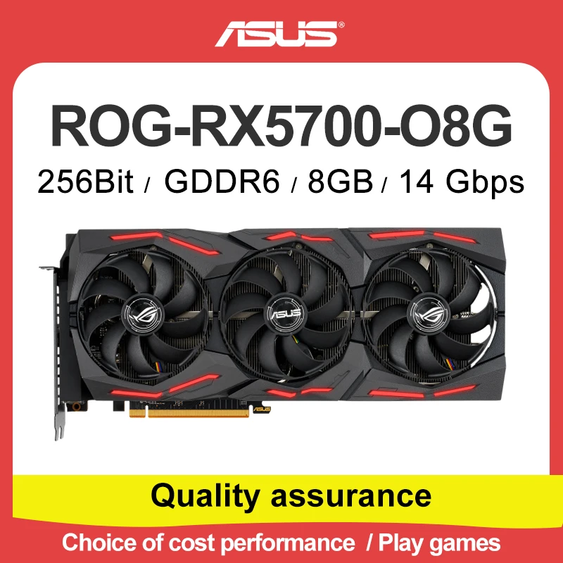 Asus-high-end-unique-AMD-ROG-RX5700-08G-GDDR6-256-bit-game-desktop ...