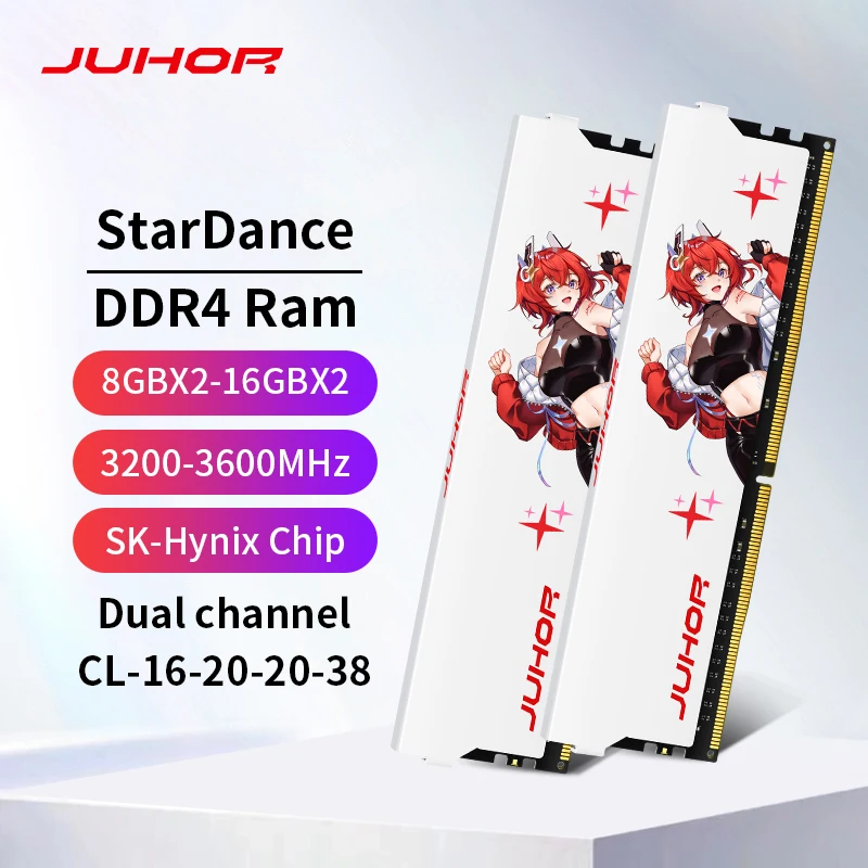 JUHOR-Memoria-Ram-DDR4-8GX2-3200MHz-16GX2-3200MHz-3600MHz-8GB-16GB ...