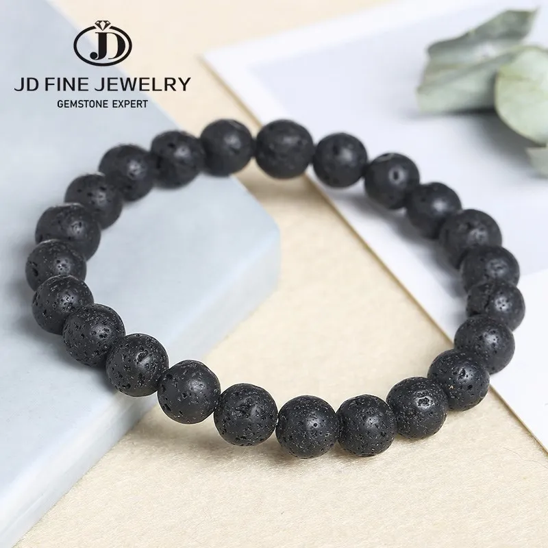 Nature Lava Stone Essential Oil Diffuser Bracelet | Bracelet Volcanic ...