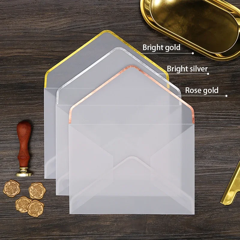 10Pcs-lot-Blank-Translucent-Envelope-Accept-Customization-Transparent ...