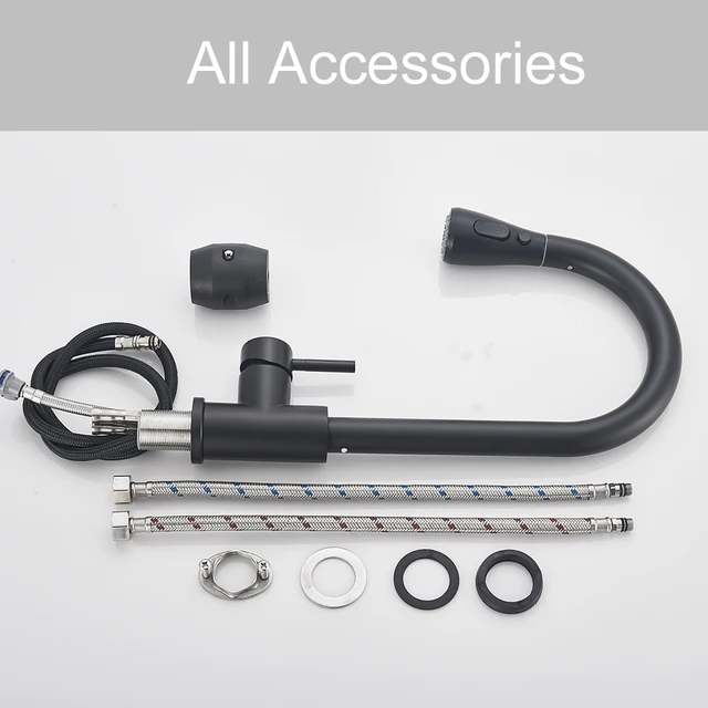 Stream & Spray Pull Out Kitchen Sink Faucet - FaucetBazaar 1