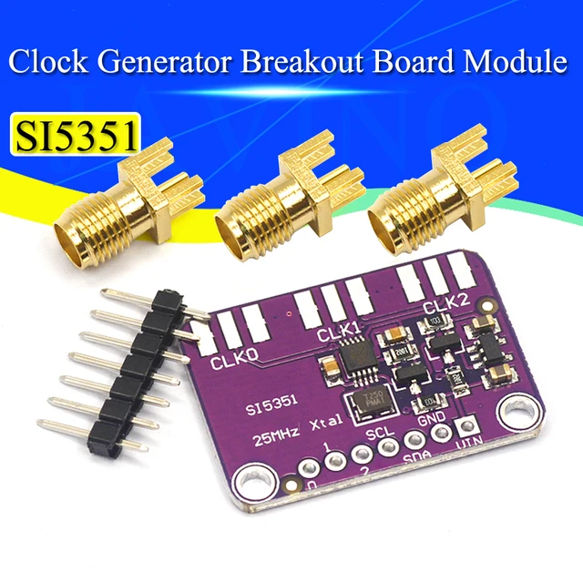 Dc 3V-5V 5351 Si5351A Si5351 I2C Óragenerátor Kitörési Táblázat Modul ...