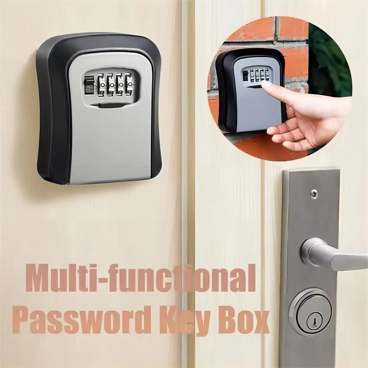 Key-Lock-Box-4-Digit-Password-Cat-Eye-Mounted-ABS-Metal-Dial-Storage ...