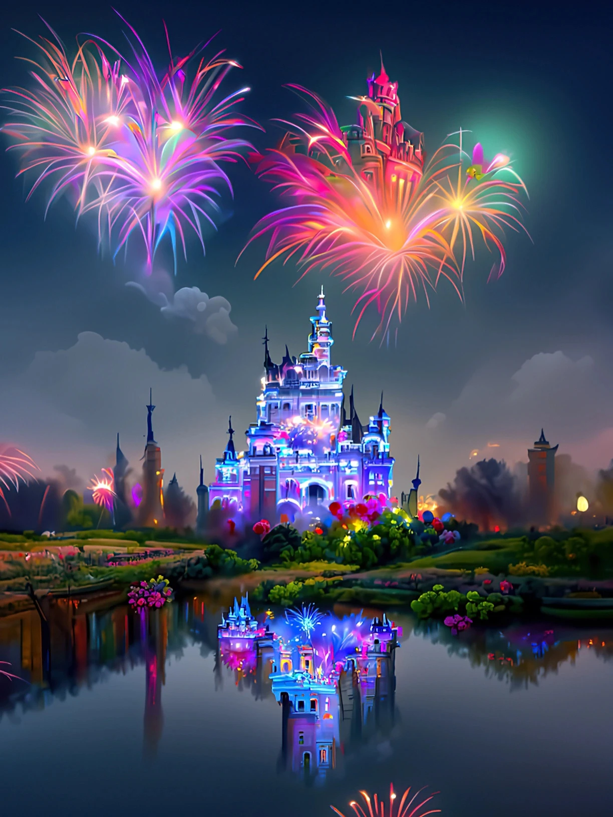 How To Draw Disney Fireworks