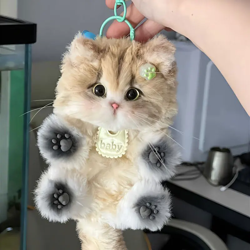 Kawaii Twisty Stick Little Cat Pendant Handmade Diy Material Package ...