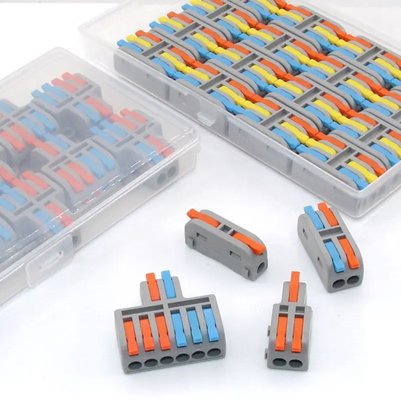 Mini-Fast-Wiring-Cable-Connectors-Universal-Compact-Splitter-Electrical ...