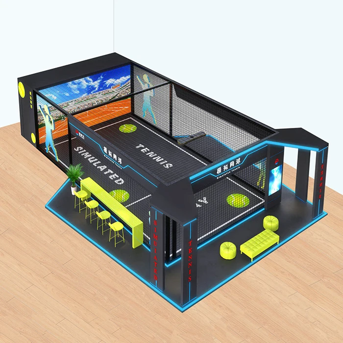 Real-experience-Indoor-Amusement-Park-Interactive-Tennis-Game-Machine ...