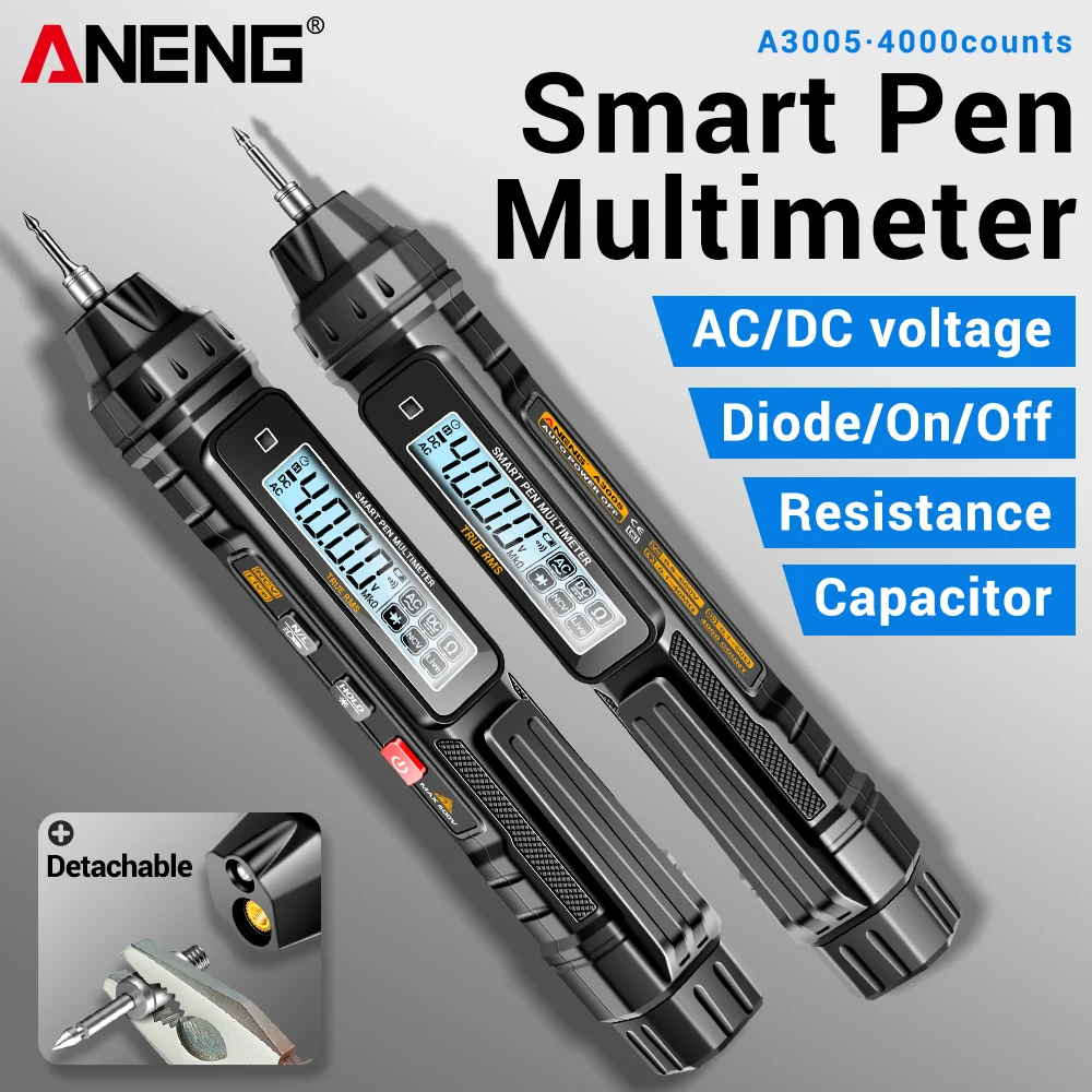 Digital Multimeter Pen Type Professional ANENG A3005 AC/DC Voltage NCV ...