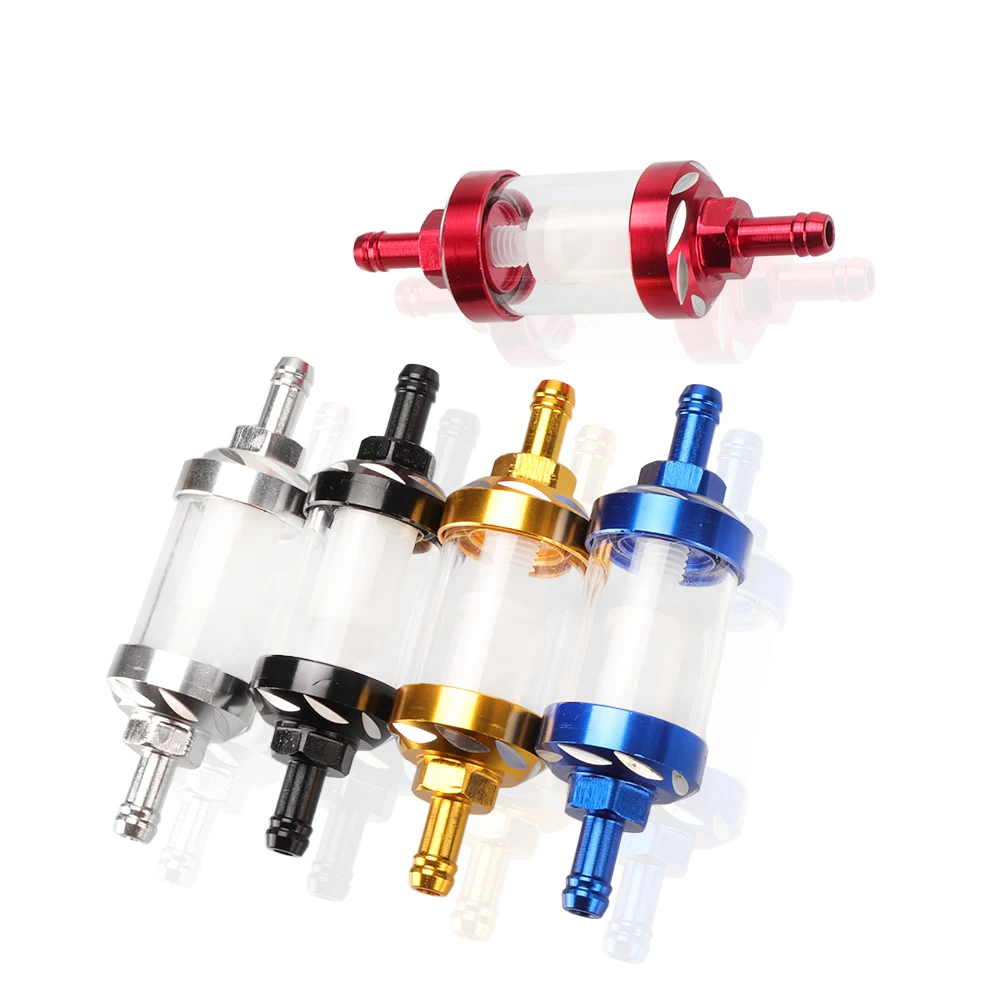 Universal-Motorcycle-Fuel-Filter-8mm-Engine-Inline-Carb-CNC-Gasoline ...