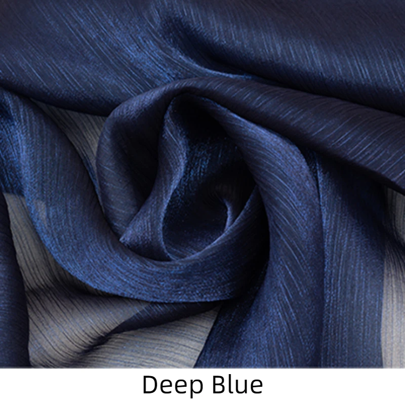Dark Blue Chiffon Fabric