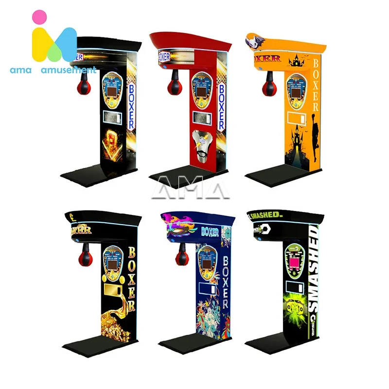 Sport-Arcade-Interactive-Redemption-Boxing-Punch-Measure-Machine-Coin ...