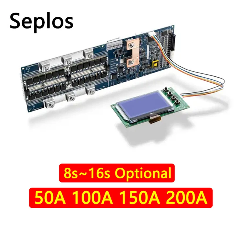 Seplos-New-Li-ion-LiFePo4-smart-BMS-48V-CAN-RS485-Board-Bluetooth ...