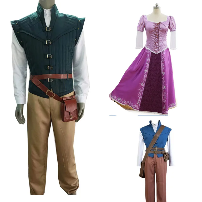 Flynn-Rider-Vest-Cosplay-Costume-Anime-Bag-Halloween-Full-Set-Uniform ...