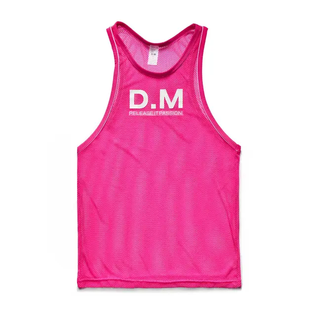 New Designer Men's Vest Transparent Breathable Mesh Vests Sleeveless ...