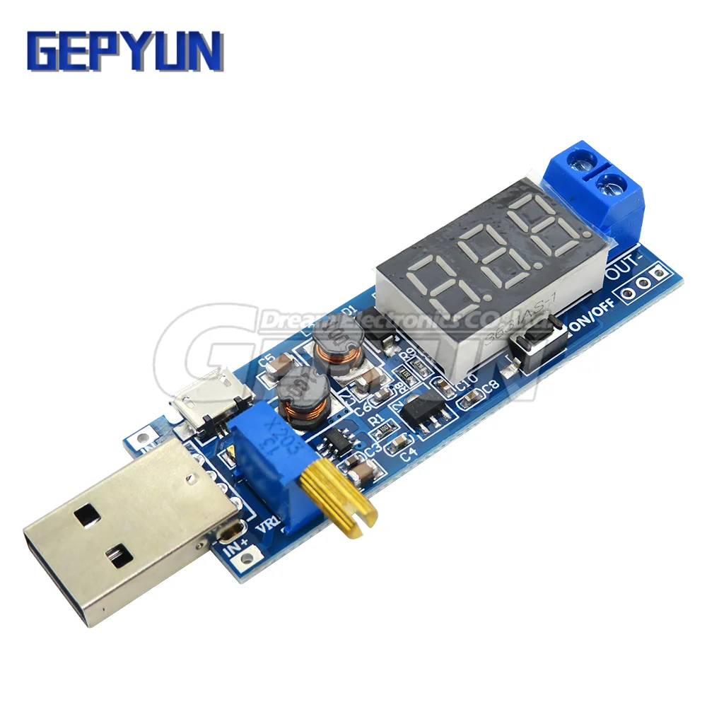 1PCS-DC-DC-5V-to-3-5V-12V-USB-Step-UP-Down-Power-Supply-Module ...