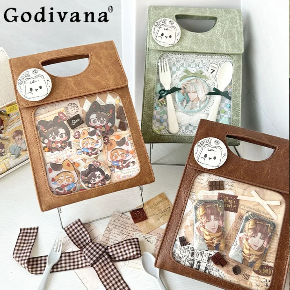 Japanese Fashion PU JK Transparent Itabag Women Handbags Female Tote ...
