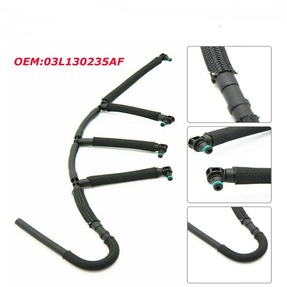 1PC Fuel Return Overflow Leak Off Pipe 03l130235af For 1.6 Tdi Audi ...