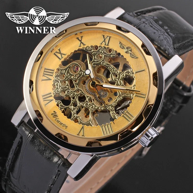 Winner-Classic-Royal-Skeleton-Design-Men-s-Watches-Hand-Wind-Black-PU ...