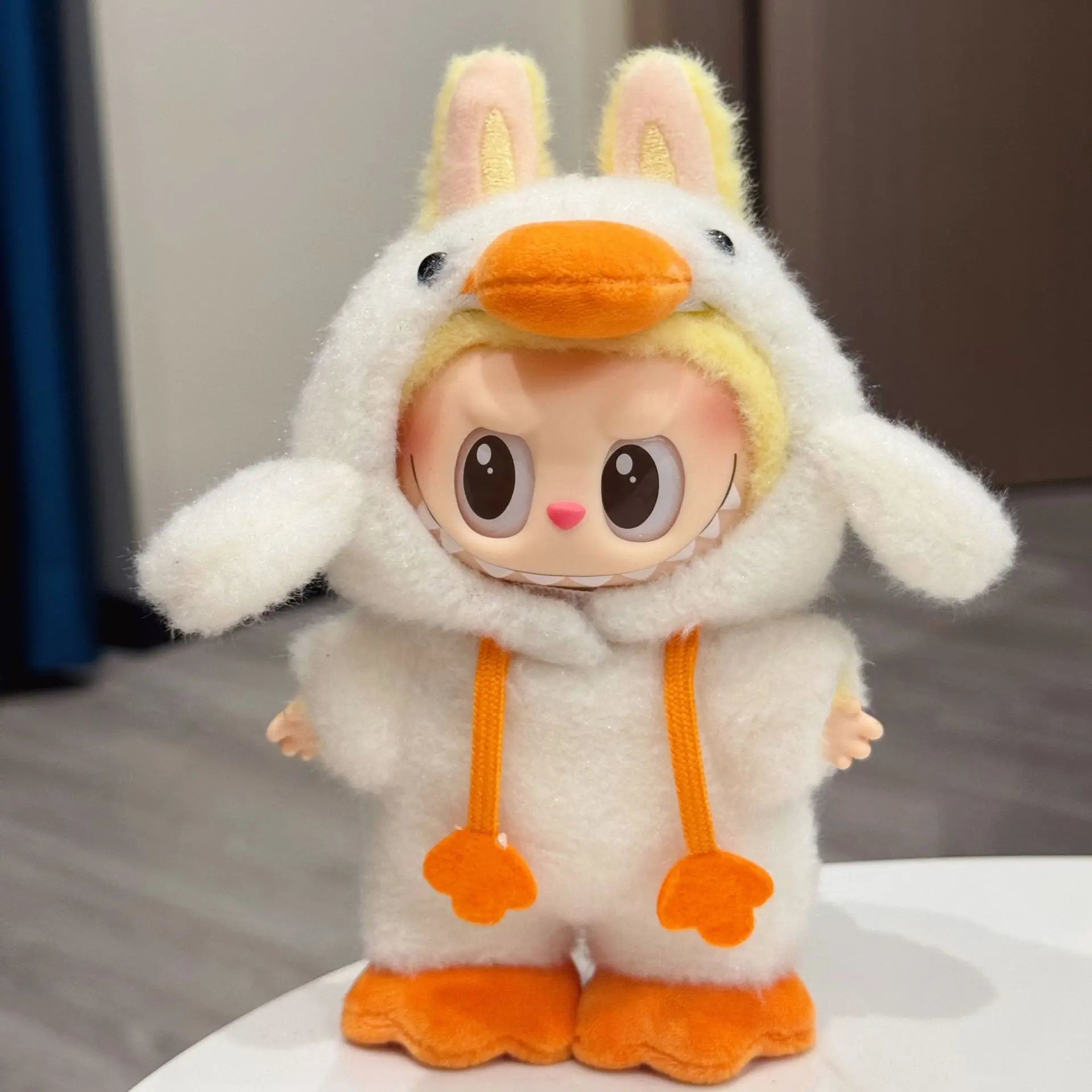 Clothes For Labubu 15/17Cm Dolls Gen 1-3 Cute Plush Duck Costume With ...