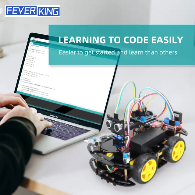 4WD Smart Robot Car Starter Kit For Arduino Programming Project STEM ...