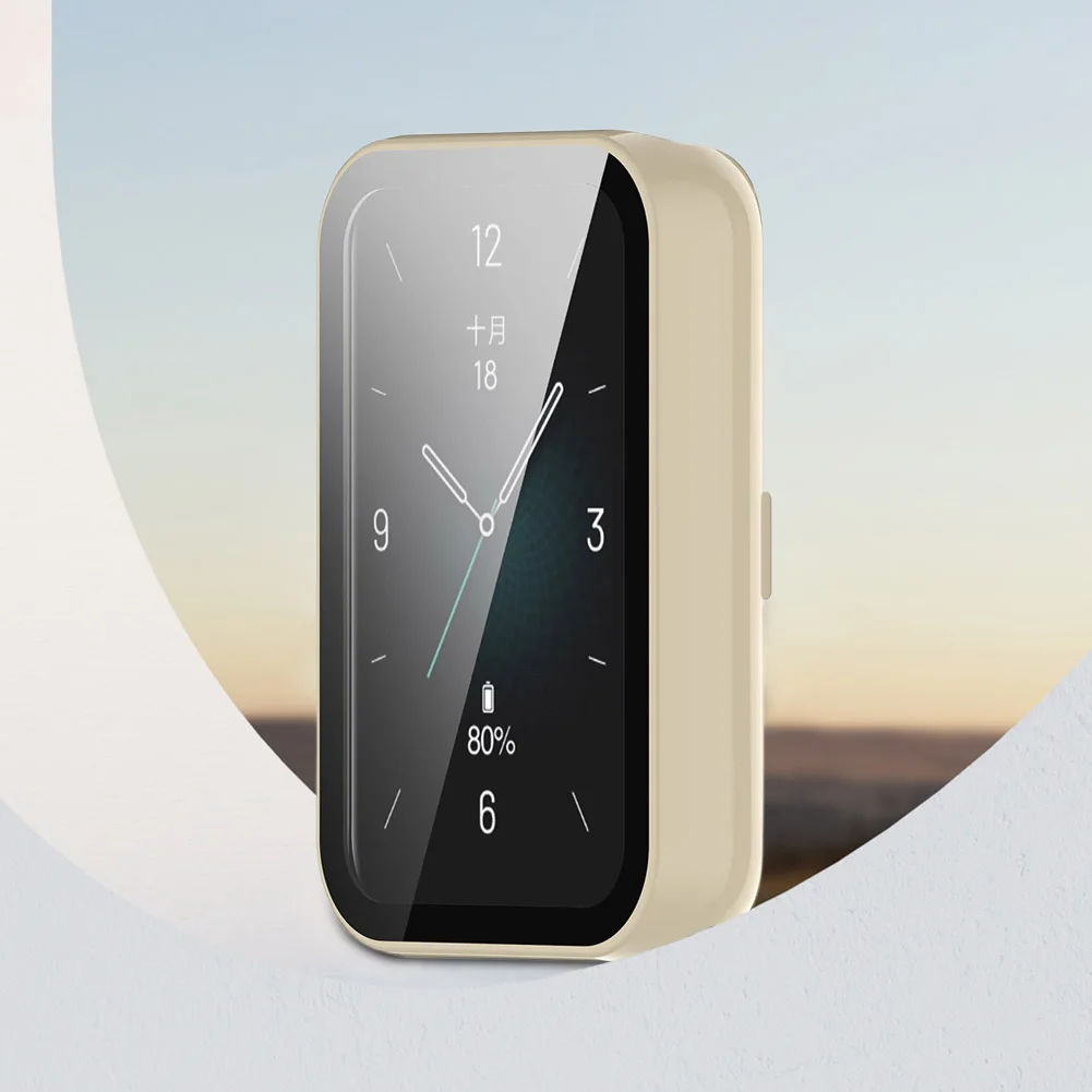 Tempered-Glass-Film-Protective-Shell-PC-Full-Screen-Protector-Case-Anti ...