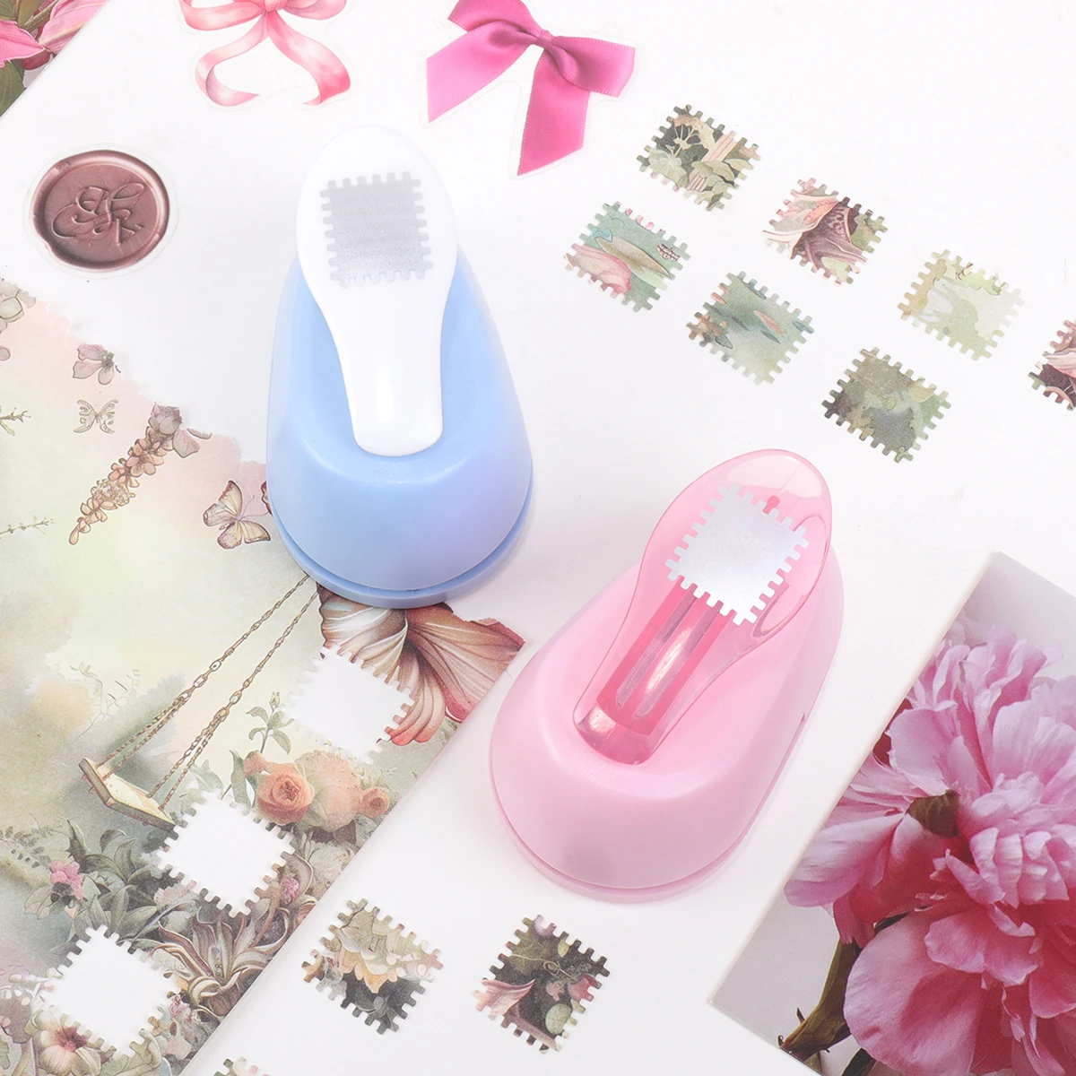 Stamp Shaped Paper Punch, Portable Hole Puncher for Crafts ...