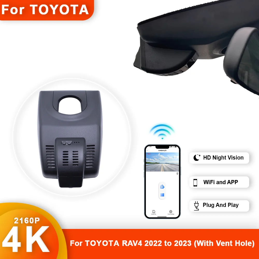 For-Toyota-Rav4-XA50-XA40-XU80-4K-HD-Dash-Cam-for-Car-Camera-Recorder ...