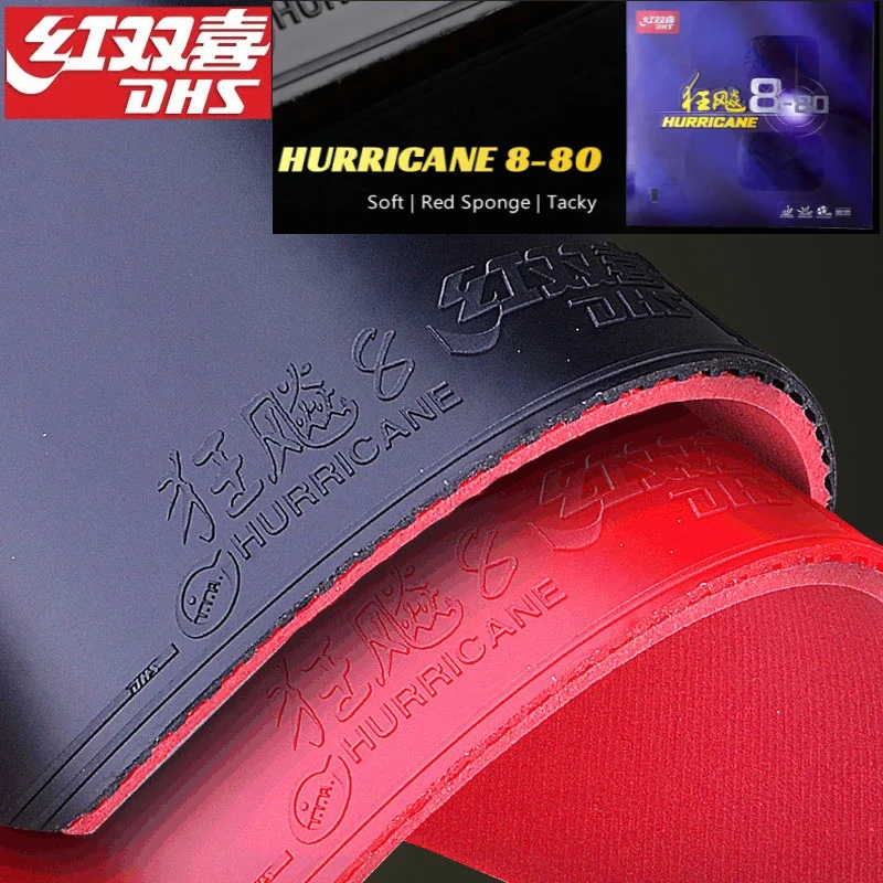 Original DHS Hurricane8-80 Hurricane 8-80 Pips-In H8-80 Table Tennis ...