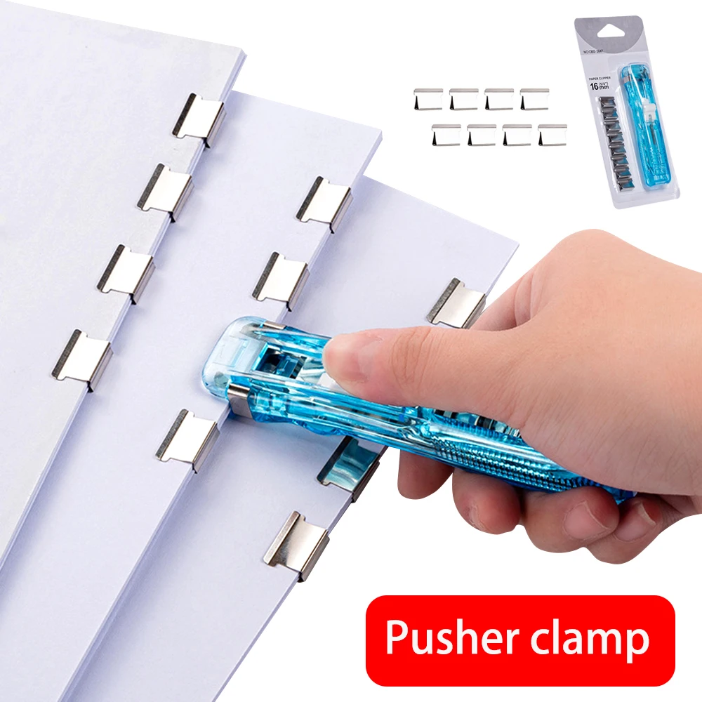 Mini-Traceless-Hand-Clamp-Reutiliz-vel-Push-Grampeador-Paper-Book-File ...