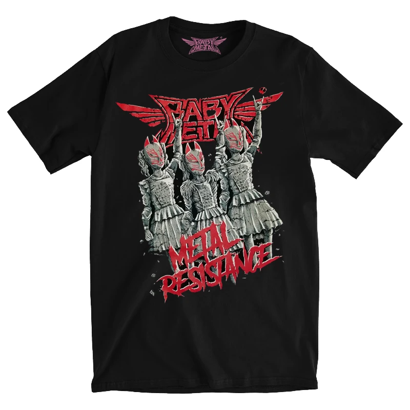 BABYMETAL-Graphic-T-shirt-Heavy-Metal-Band-Short-Sleeve-Cotton-T-Shirt ...