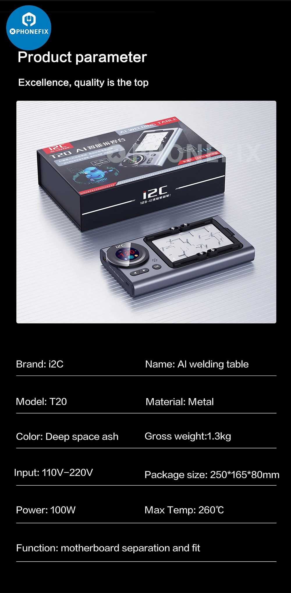 DIYPHONE i2C T20 AI Интеллектуальная демонтажная станция для iPhone | AliExpress