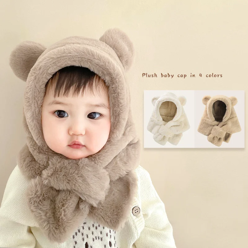 Winter-Baby-Hat-Scarf-Set-for-Infant-Baby-Boy-Girl-Cute-Cartoon-Lovely ...
