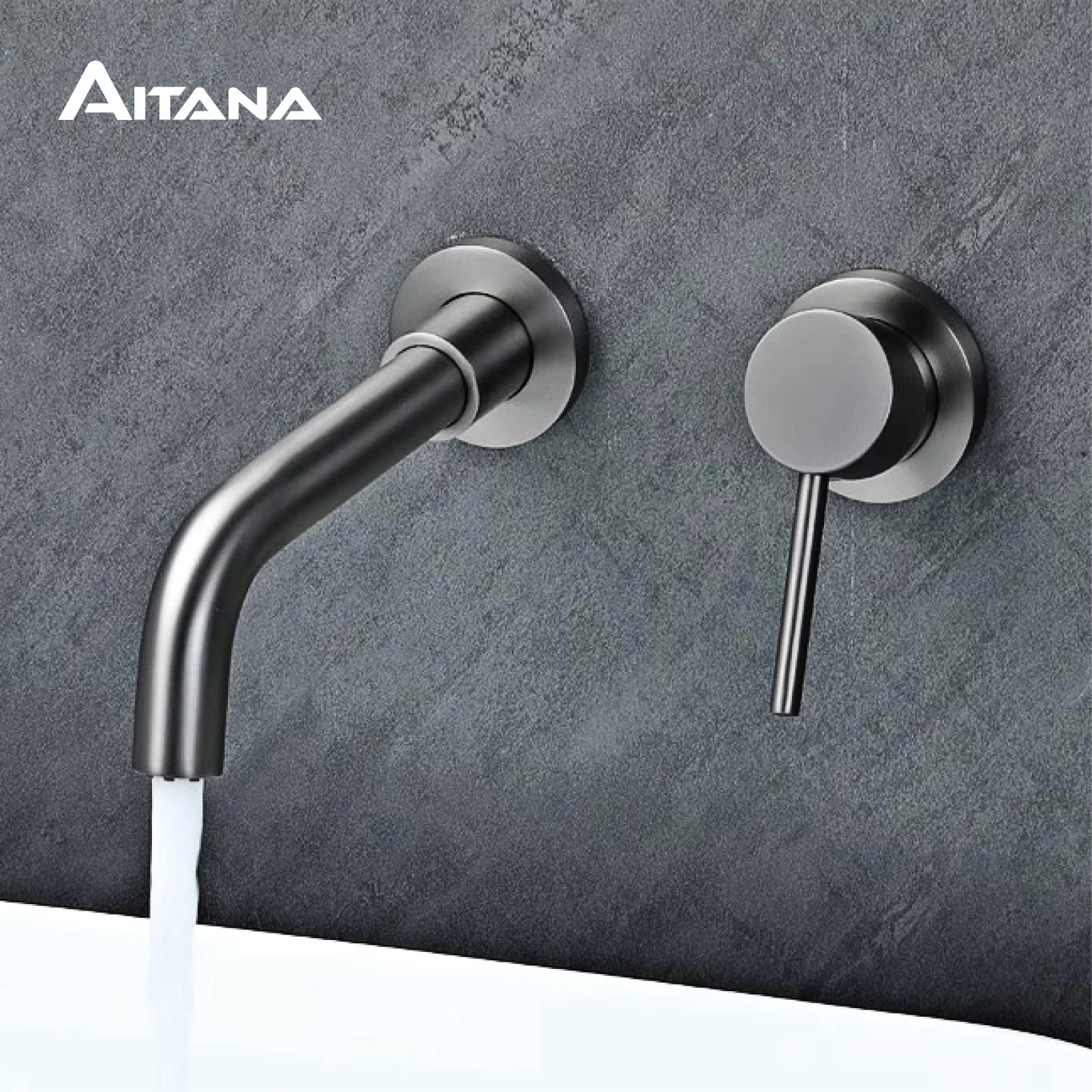AITANA-Simple-Brass-Black-Bathroom-Faucet-Embedded-Design-Single-Handle ...