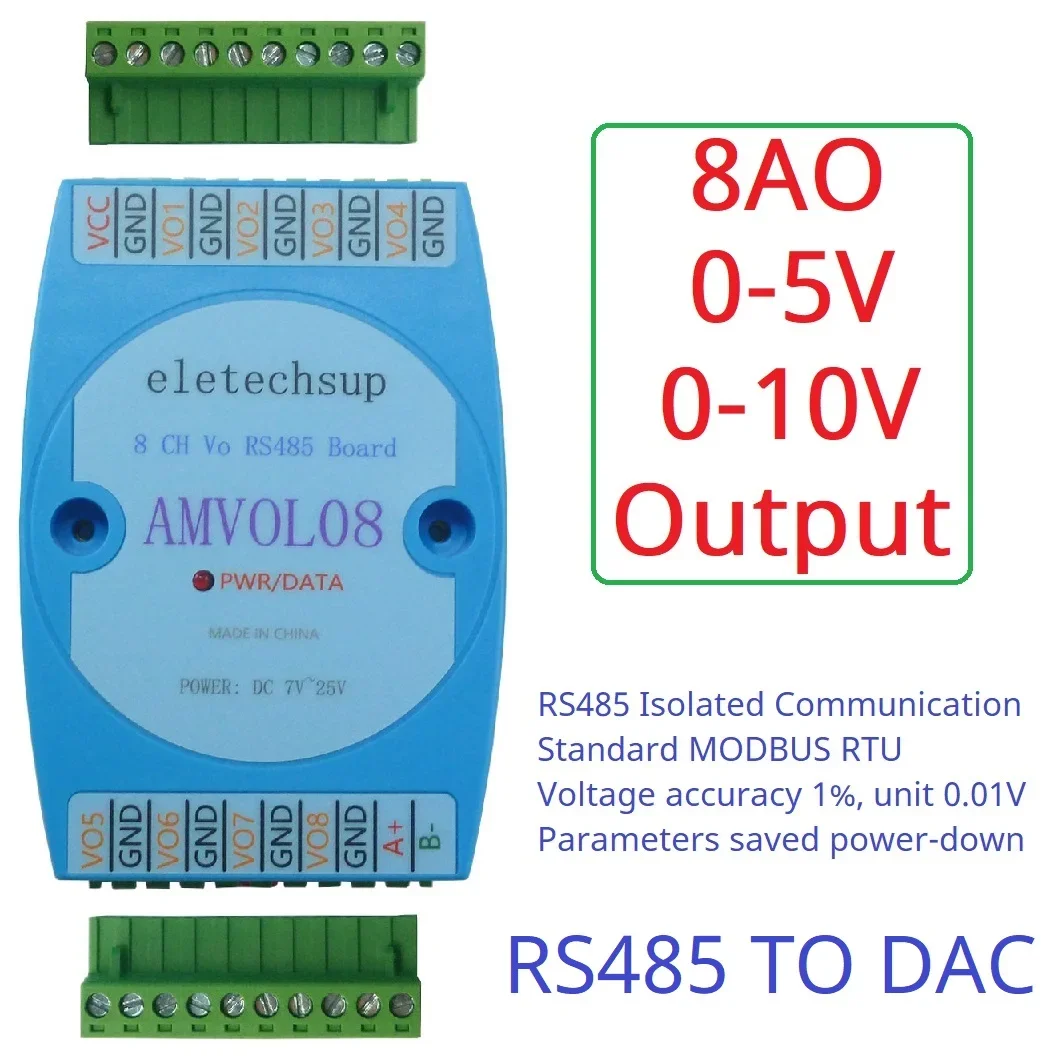 AMVOL08-8-Channel-Analog-Output-0-10V-0-5V-AO-Module-RS485-Modbus-RTU ...