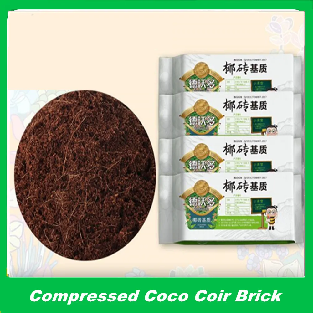 550g Coconut Fiber Potting Mix Compressed Coco Coir Brick Coco Peat ...