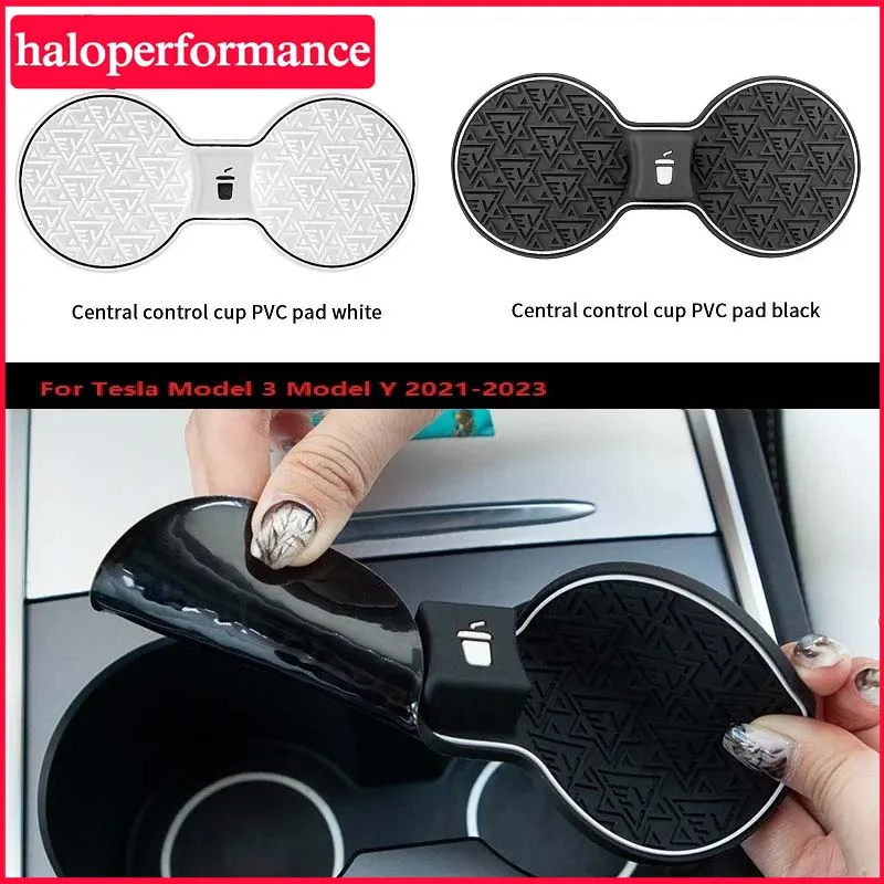 For Tesla Model 3 Model Y 2021-2023 Soft Silicone Water Cup Holder ...