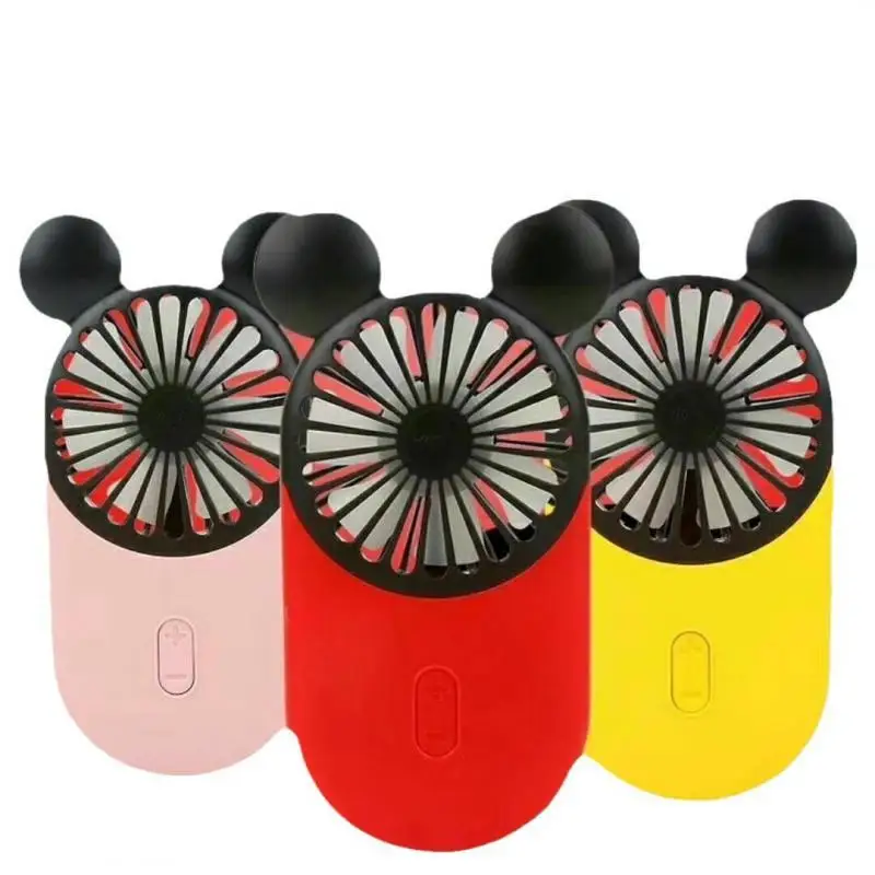 Kawaii-Disney-Mickey-Mouse-Handheld-Fan-Cartoon-Usb-Charging-Small-Fan ...