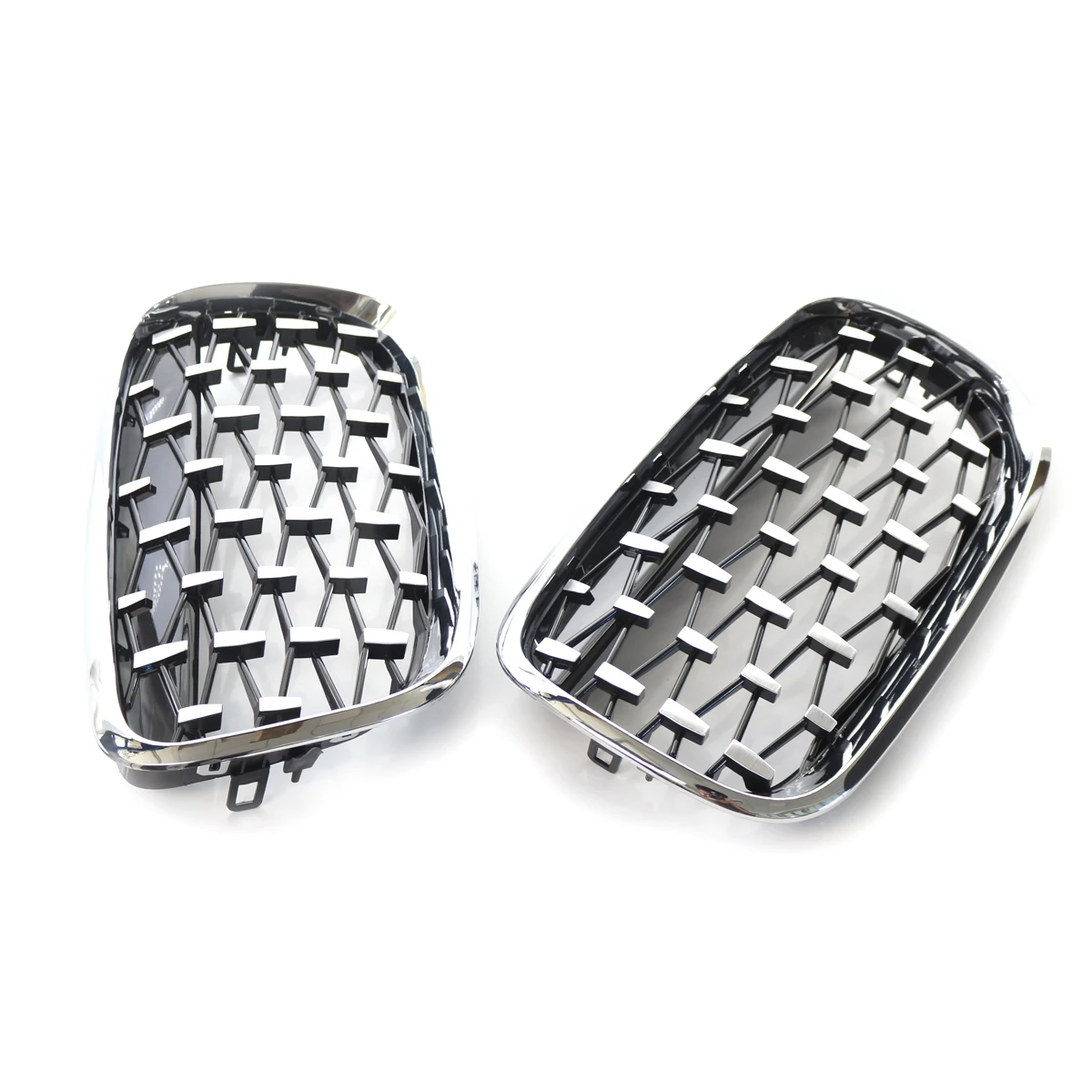 Car Front Kidney Grill Grille Diamond Meteor Style For BMW E70 X5 E71 ...
