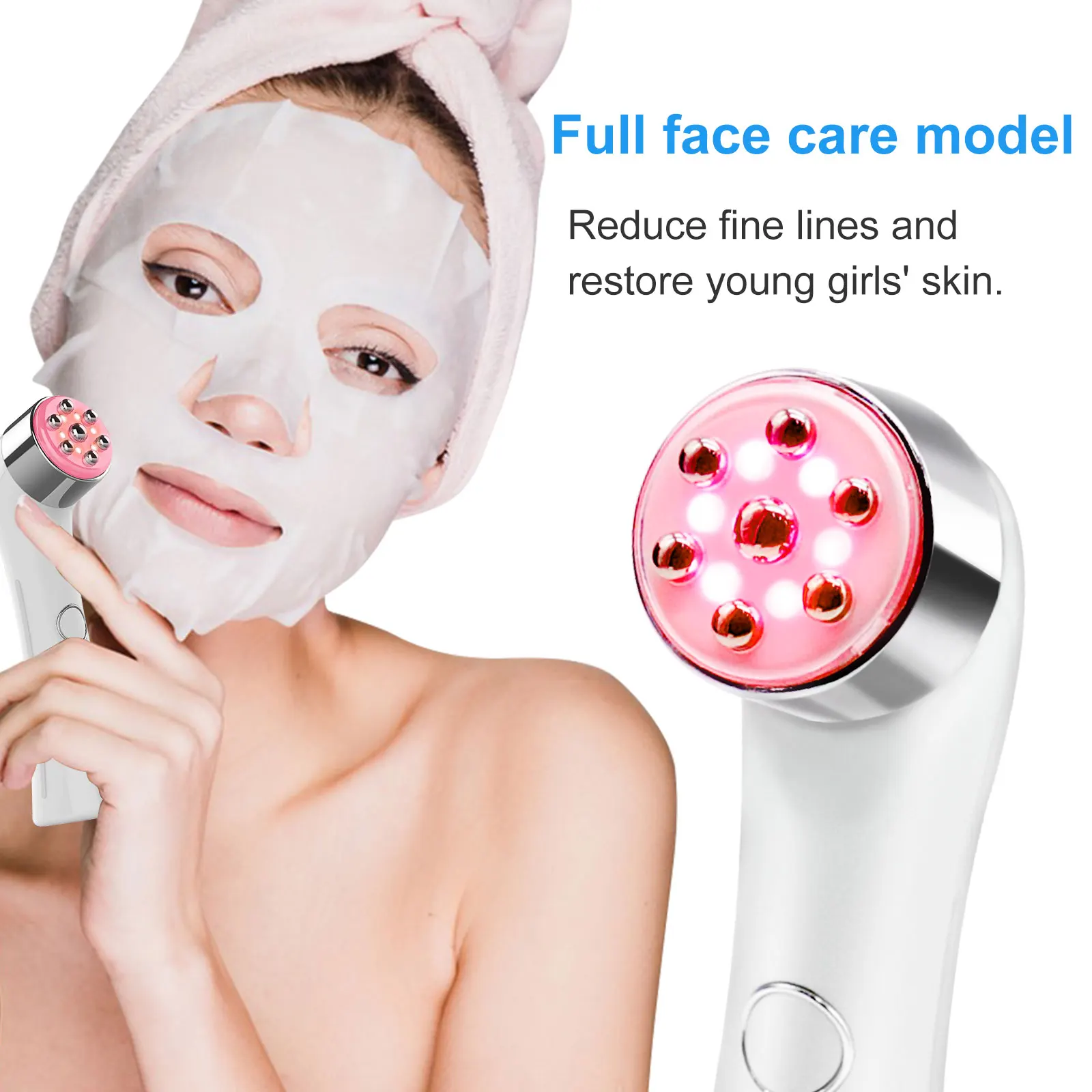 T&B LED RF Face Lift Devices RF Microcurrent Skin Rejuvenation Facial ...