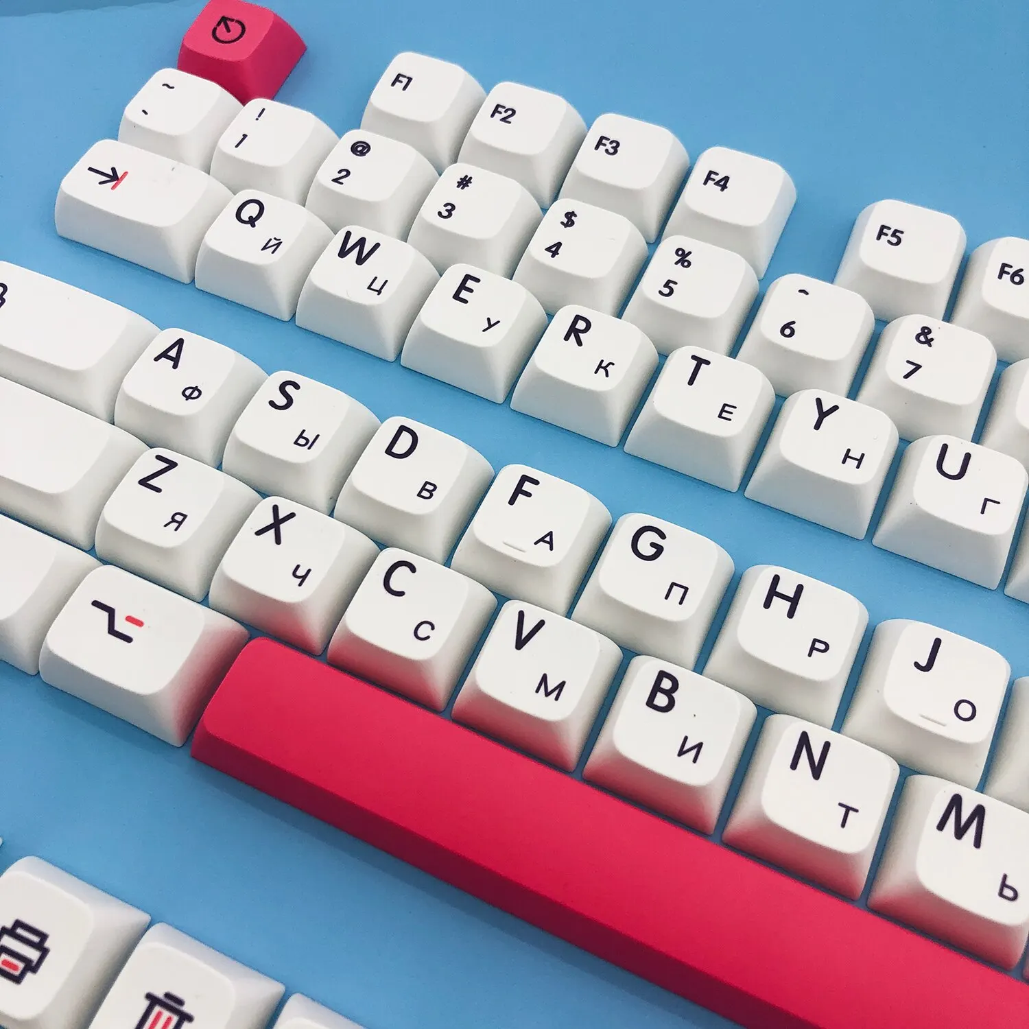 PBT-Keycaps-XDA-Profile-Personalized-English-Russian-Key-Cap-Dye ...