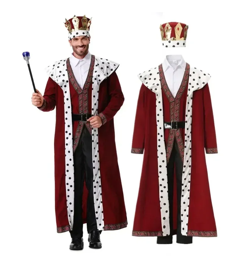 Medieval Adult King Costumes King Arthur Cosplay Halloween Carnival ...