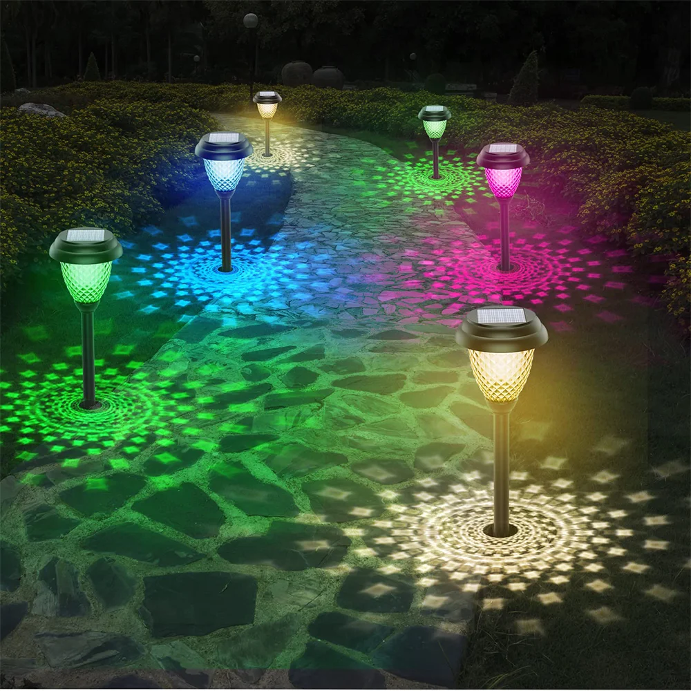 Solar-Pathway-Lights-Bright-RGB-Color-Warm-White-Outdoor-Waterproof ...