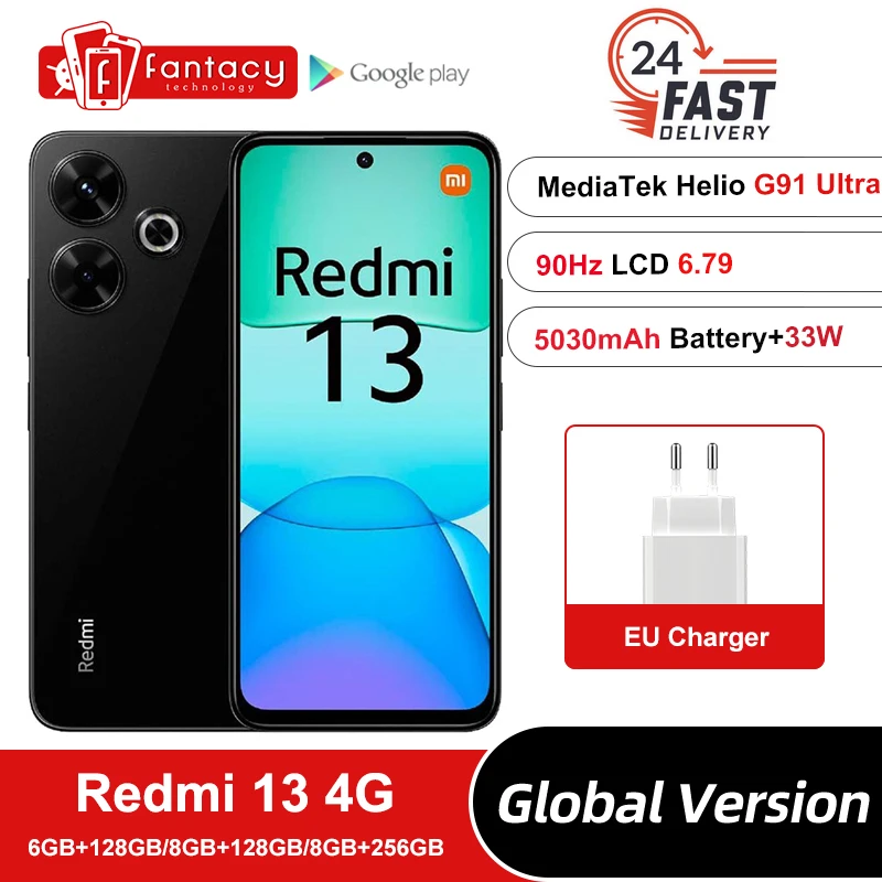 Xiaomi-Redmi-13-Smartphone-4G-HyperOS-MTK-Helio-G91-Ultra-108MP-Camera ...