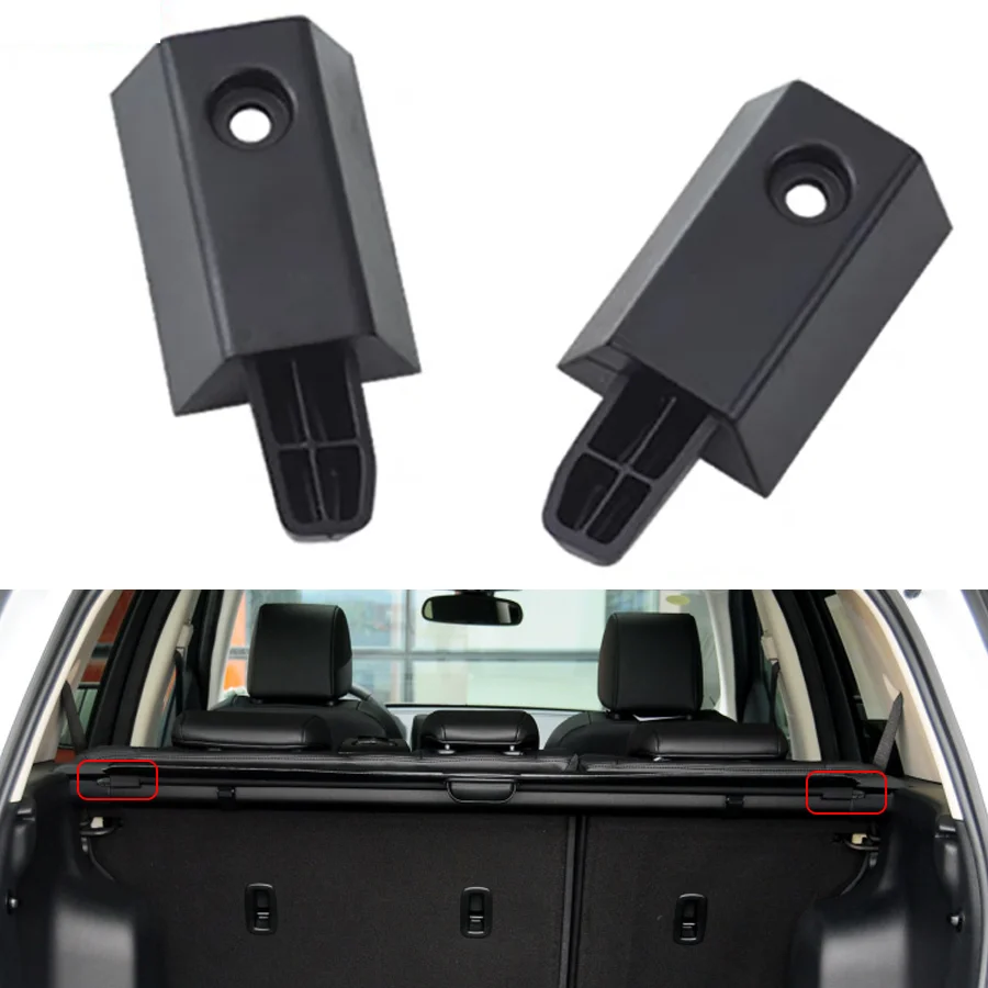 Rear Trunk Cover Luggage Partitions Curtain Buckle Clips Bracket For ...