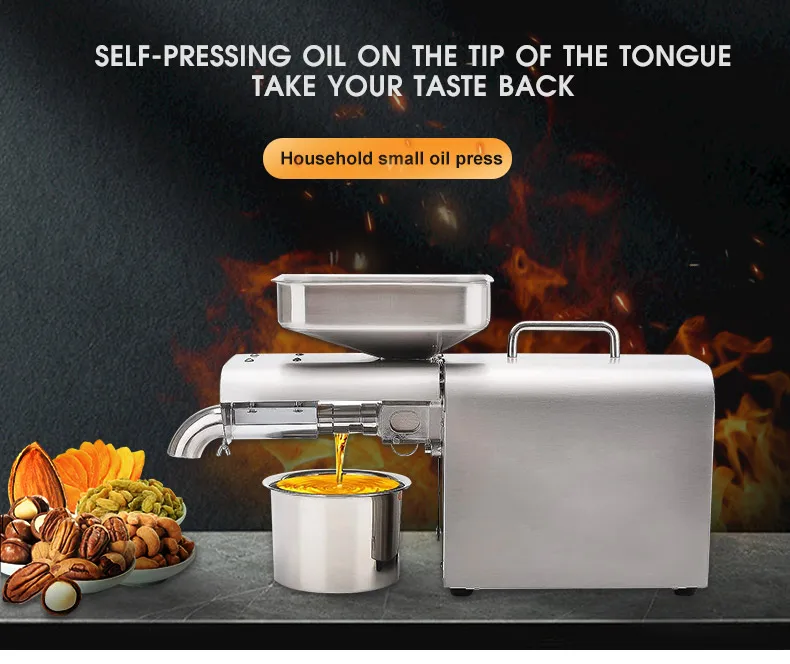 Cold-Pressing-Oil-Press-Auger-Pressed-Hot-High-Yield-Mashine-Screw-Home ...