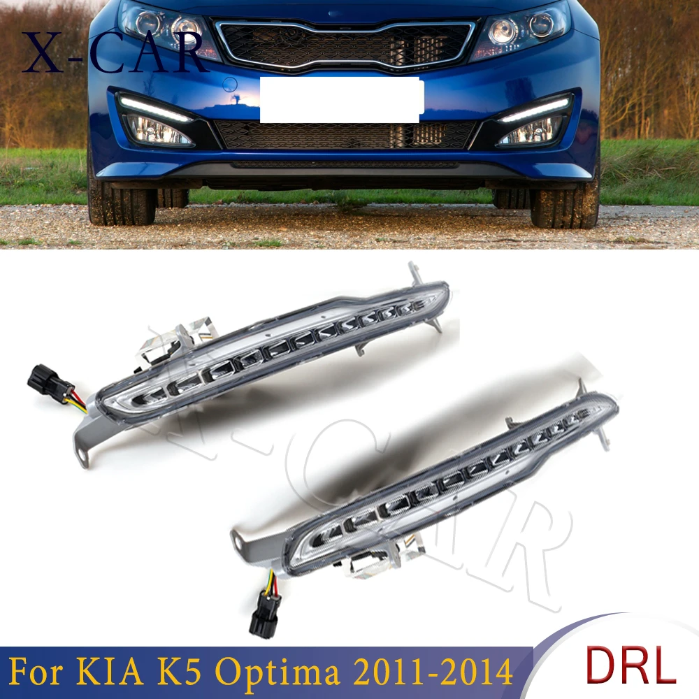 X-car Daytime Running Light Fit For Kia K5 Optima 2011 2012 2013 2014 ...