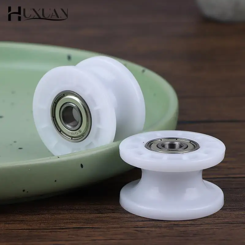1Pcs Mechanical Pulley Grooved Wheel 608zz Dual Bearing Rolling Pulley ...