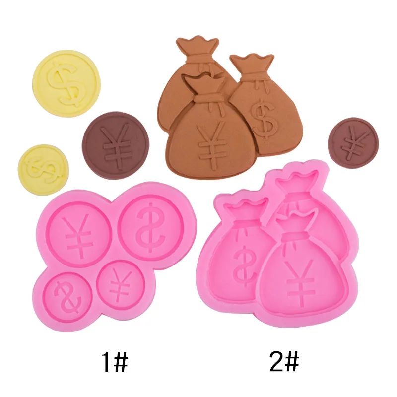 Pumpkin Money Bag Currency Symbol Silicone Mold Chocolate Dried Pez ...