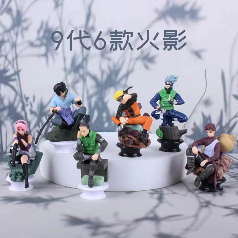 6pcs-set-Anime-Naruto-Chess-Version-Kakashi-Shikamaru-Sasuke-Manga ...