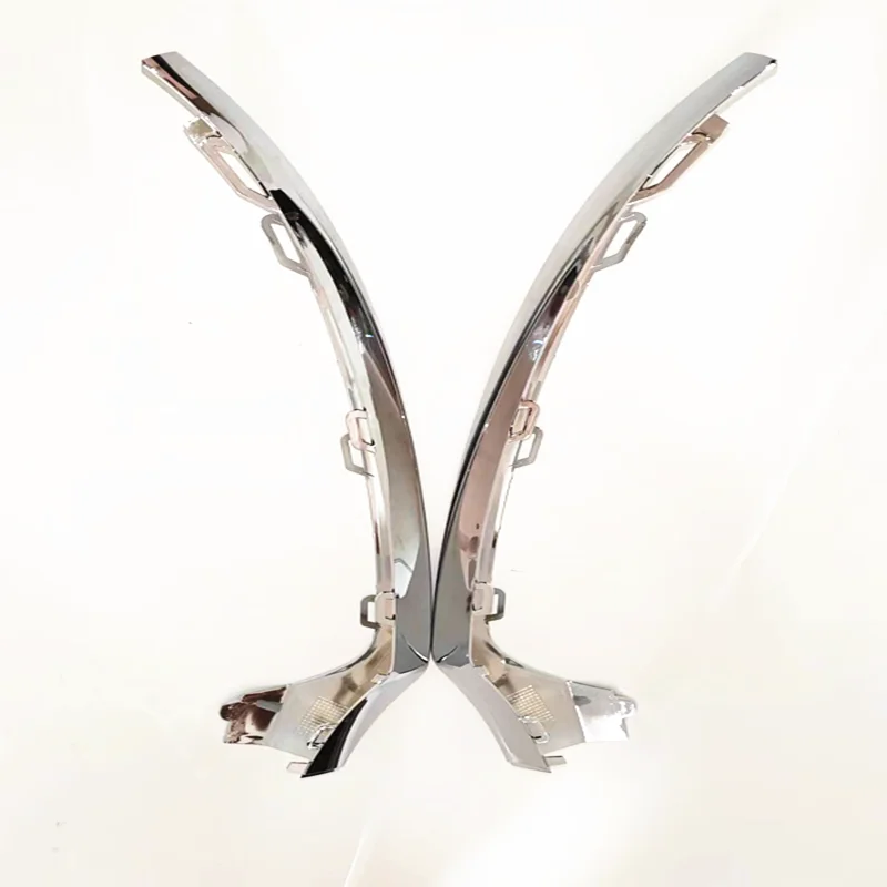 OEM-A2058851374-A2058851474-Front-Bumper-Lip-Spoiler-With-Chrome-Trim ...
